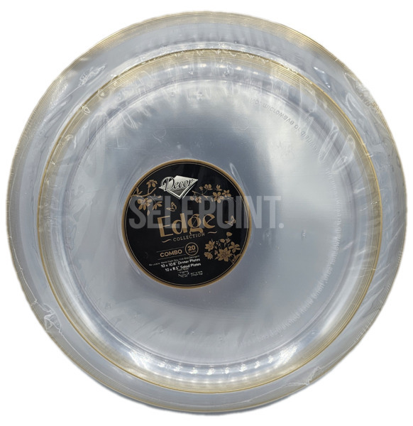 10.6" Dinner & 8.5" Salad Combo Plates 20 ct | Fooderie