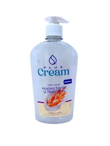 JABON LIQUIDO AVENA Y LECHE CREAM PLUS 500ML | El Fuerte