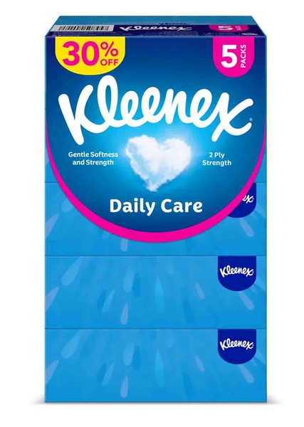 Kleenex Daily Care Tissue 5X120's | City Hypermarket Kuwait Online