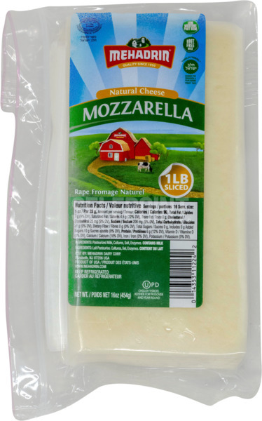 Mozzarella Cheese Sliced | Coconut Kosher
